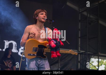 Tyler Mabry of Hey, Nothing during the Summerfest Music Festival on ...