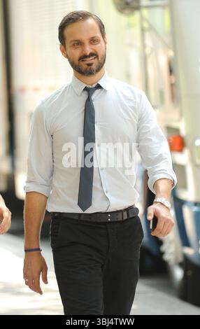 Ned Benson on the set of 'The Disappearance of Eleanor Rigby: His' in ...