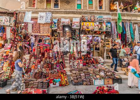 ERBIL, IRAQ - OCTOBER 7, 2022: Carpet stores at Bakhi Shar (City Park ...