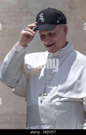 Pope Leo XIV during his weekly general audience in St. Peter's square ...