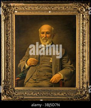 W.S. Saunders (?). Oil painting Stock Photo - Alamy