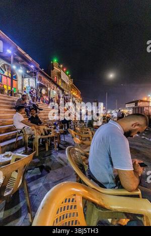 ERBIL, IRAQ - OCTOBER 7, 2022: People at Bakhi Shar (City Park) in ...