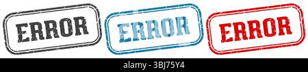 error stamp. error rectangular stamp isolated on white background Stock ...