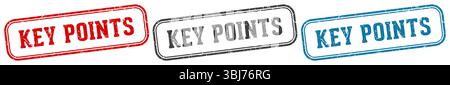Key Points Rubber Stamp Set Vector Stock Vector Image & Art - Alamy