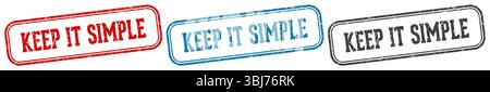 Red Keep It Simple Rubber Stamp Seal Vector Stock Vector Image & Art ...