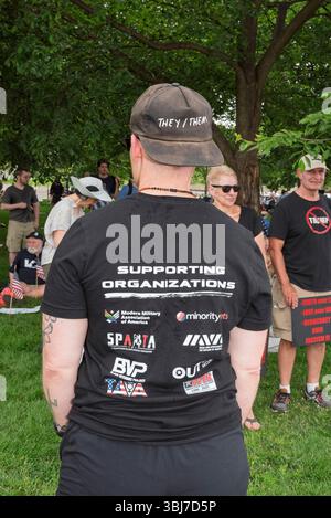 Unite For Veterans Protest Stock Photo - Alamy