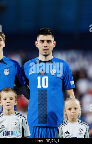 Svit Seslar seen during UEFA Euro U-21 2025 game between national teams ...