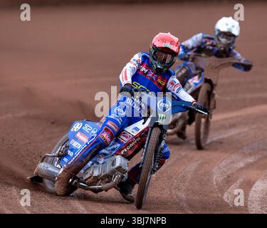 Dan Bewley of Great Britain in the final heat during the 2025 ATPI FIM ...