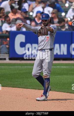 DETROIT, MI - JUNE 08: Chicago Cubs first base coach Jose Javier (65 ...