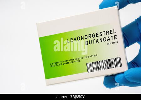 Levonorgestrel butanoate injection. A synthetic progestin used in long ...
