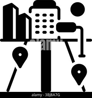 Icon for street tracing, street Stock Vector Image & Art - Alamy
