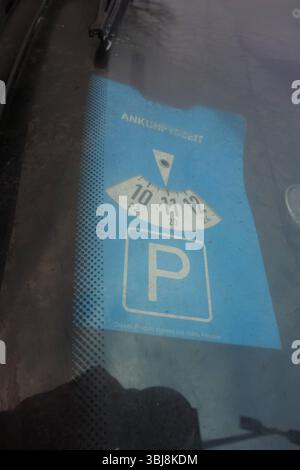 a parking times traffic sign, chargeable parking for cars and vehicles ...