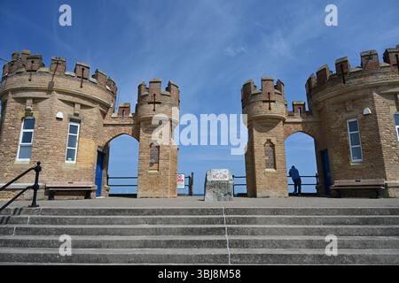 Pier Towers, Withernsea victorian pier Tourist attraction Stock Photo ...