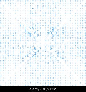 Digital Data Array Lots Of Numbers Digits In Digital Pattern Abstract