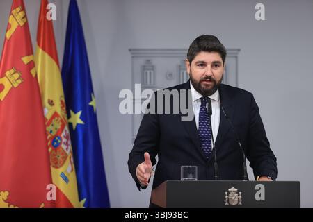 The president of the Region of Murcia, Fernando López Miras, is the ...