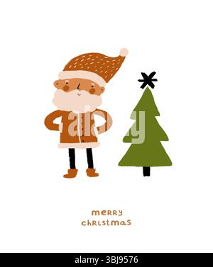 cartoon tiny santa Stock Vector Image & Art - Alamy