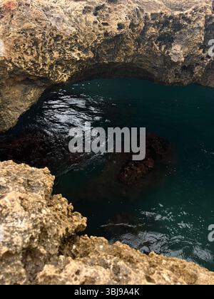 The magical and fairytale Mermaid Caves on the West Side of the island ...