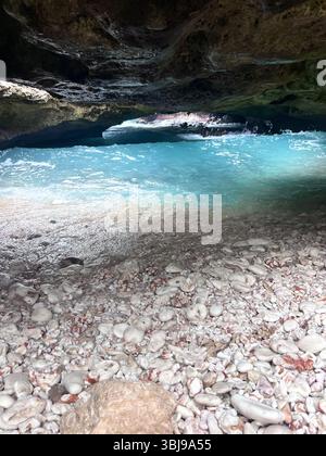 The magical and fairytale Mermaid Caves on the West Side of the island ...