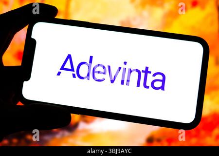 In this photo illustration, an Adevinta logo is seen displayed on the ...
