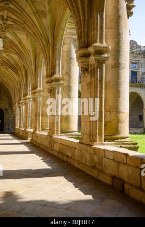 Interior of the monastery of San Salvador of Celanova, Ourense, Spain ...