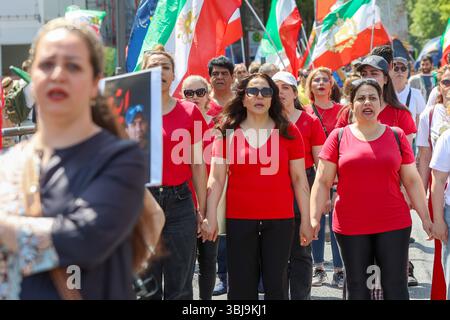 Hamburg, Germany. 14th June, 2025. Participants in a demonstration ...