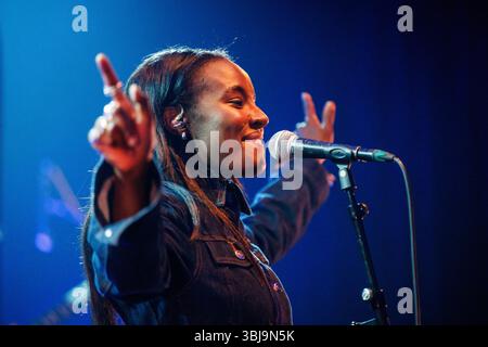 Fredrikstad, Norway. 10th, May 2025. The Norwegian singer ELIA performs ...