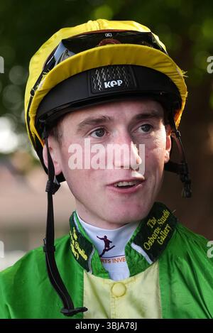 Jockey David Egan at Sandown Park Racecourse. Picture date: Thursday ...