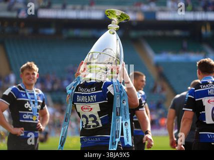 Alfie Barbeary of Bath Rugby after the Gallagher Premiership match ...