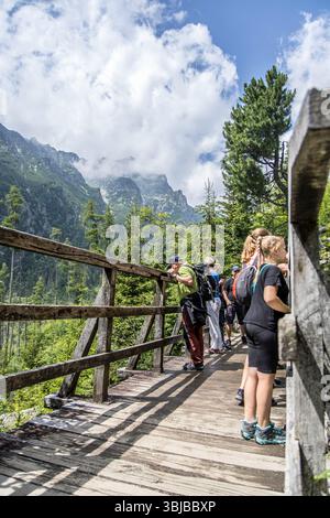 Strbske Pleso, Slovakia - July 17, 2023: Tatra Mountains Hiking ...