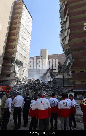 Tehran. 14th June, 2025. This photo taken on June 14, 2025 shows a view ...