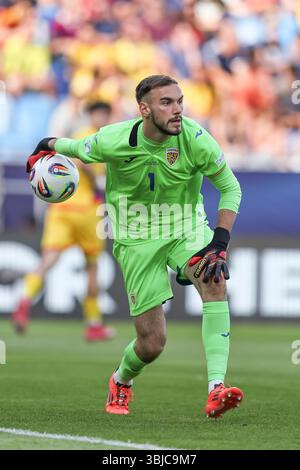 Razvan Sava (Romania U21) during the UEFA Under 21 Slovakia 2025 match ...