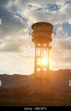 Old water tower with cellular communications Stock Photo - Alamy