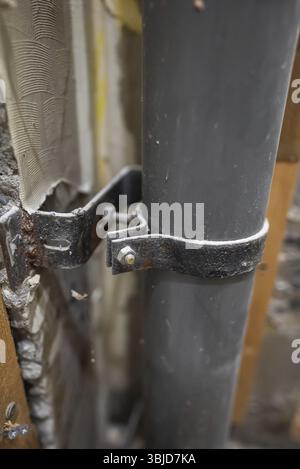 Old sewer stack in an apartment building Stock Photo - Alamy