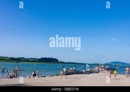 lake Wallersee, lido Seekirchen am Wallersee Flachgau Salzburg Austria ...
