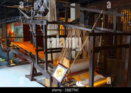 Silk production process in a Shanghai Silk Factory Stock Photo - Alamy