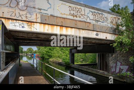Southall, Greater London, UK: Windmill Bridge, commonly known as Three ...