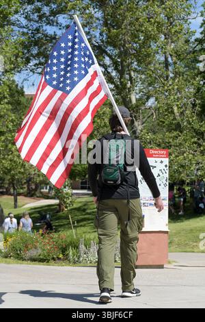 President Donald Trump walks on the South Lawn of the White House after ...