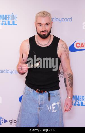 James Hype backstage during Capital's Summertime Ball with Barclaycard ...