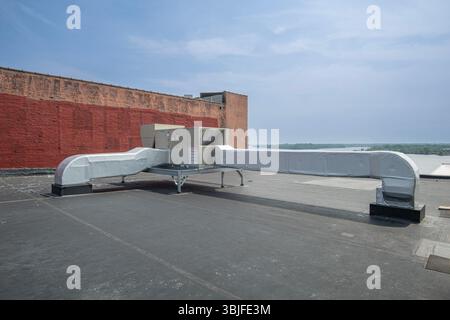 Commercial HVAC air conditioner on roof top, Philadelphia, Pennsylvania ...