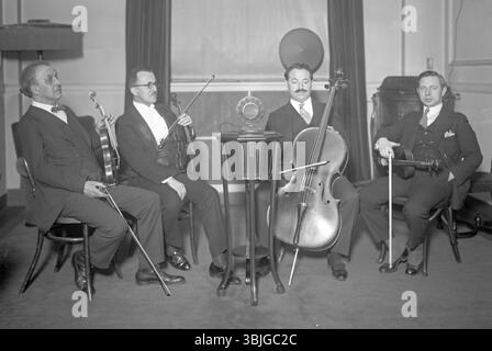 The Flonzaley Quartet, string quartet Stock Photo - Alamy