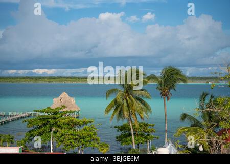 lagoon of seven colors bacalar Stock Photo - Alamy