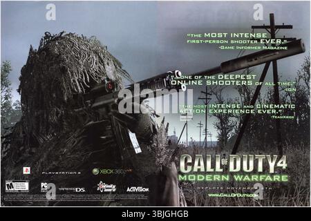 2007 Call of Duty 4: Modern Warfare video game by Infinity Ward and ...