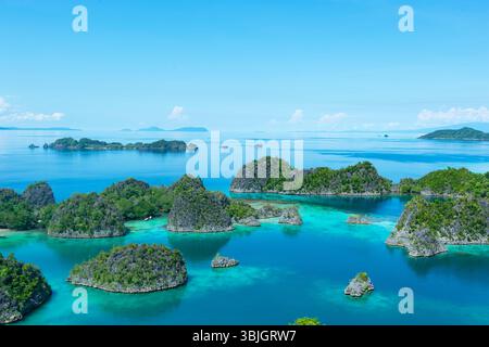 Scenic view of Piaynemo Island, a renowned tourist destination, Raja ...