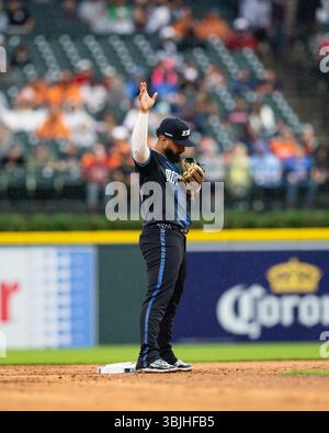 DETROIT, MI - JUNE 13: Cincinnati Reds SP Nick Martinez (28) throwing a ...