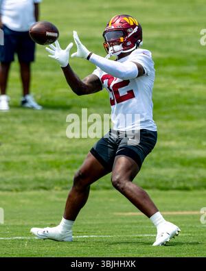 Washington Commanders running back Jacory Croskey-Merritt (22 ...
