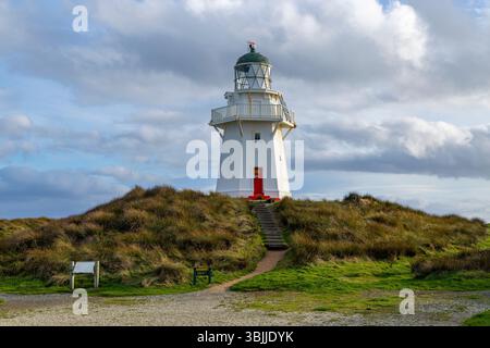 Waipapa Point Lighthouse,a 19th century automated lighthouse on the ...