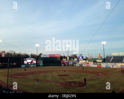 Sea Dogs baseball at Hadlock Field, Portland, Maine, New England, USA ...