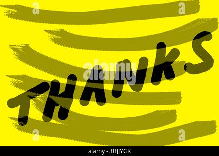 Creative calligraphic thank you template design. Conceptual Thank You ...