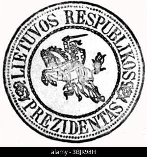 Lithuanian Vytis (Waykimas) with the Double Cross of the Jagiellonian ...