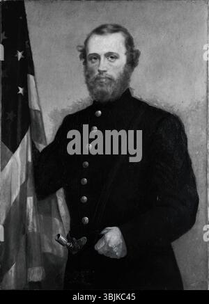 This historical painting of Joseph A. Ames, from 1865, presents the ...